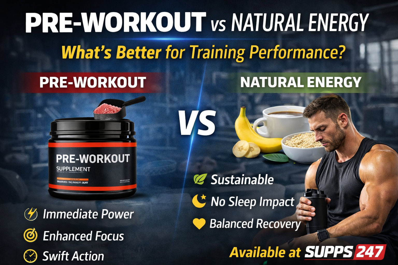 Pre-Workout vs Natural Energy | What’s Better for Training? – Supps247 ...