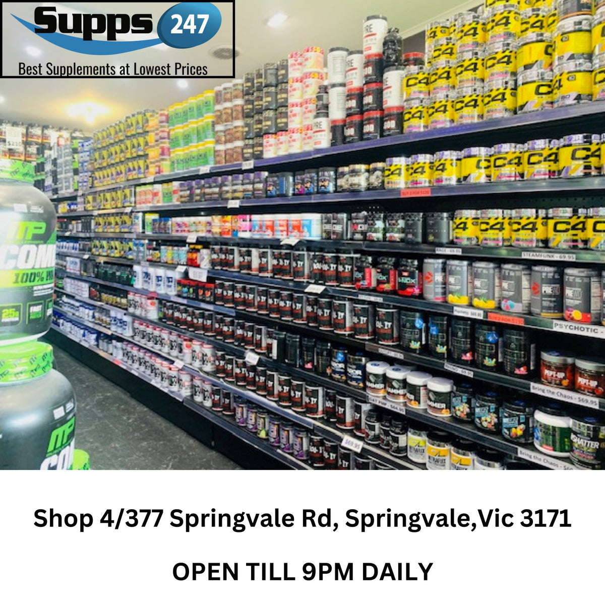 Supps247 Springvale: Your Premier Protein Shop Near Dandenong – supps247