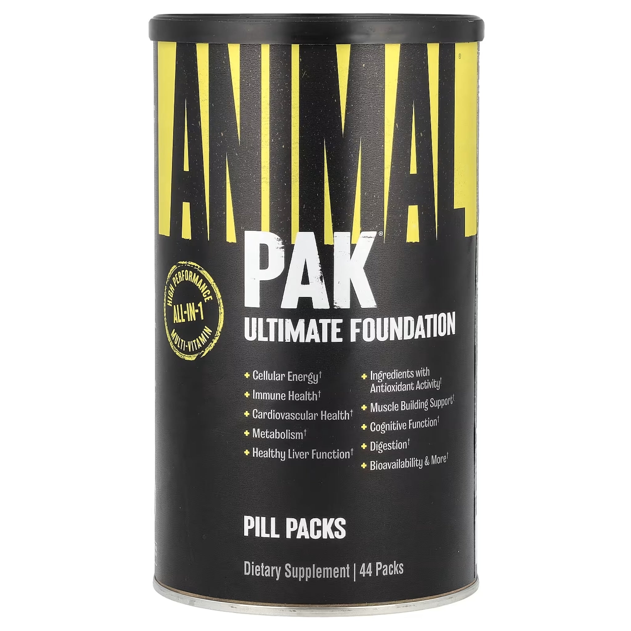Animal Pak 44 Packs by Universal Nutrition | Daily Multivitamin Packs ...