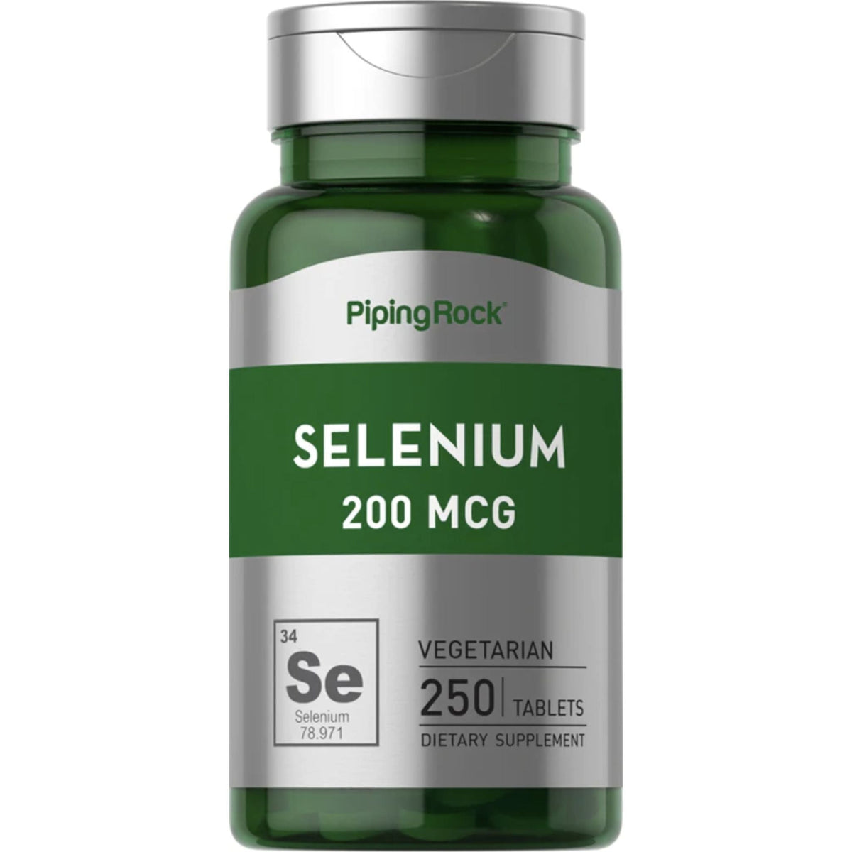 Piping Rock Selenium 200 mcg, 250 Tablets | supps247