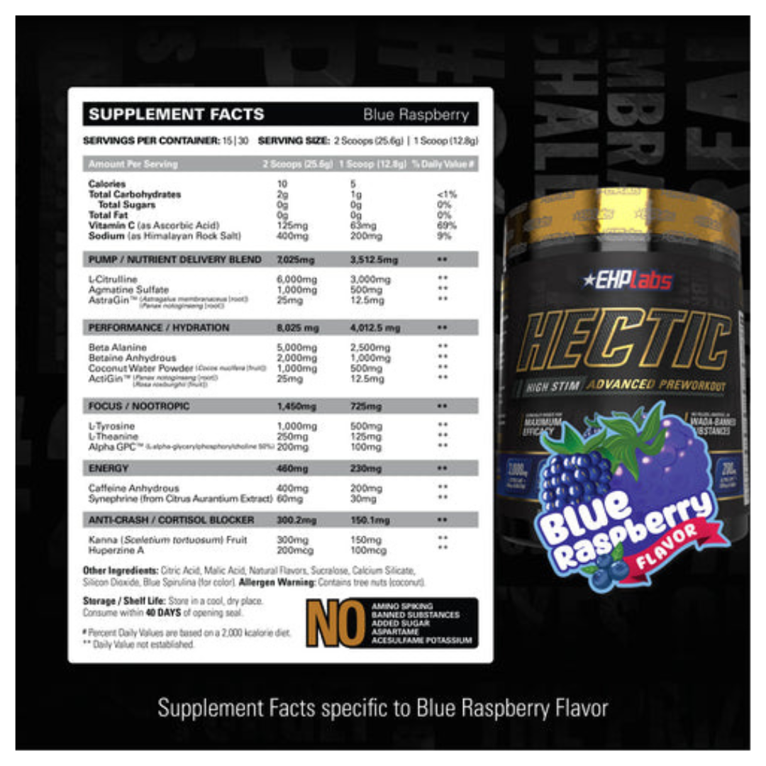 HECTIC Pre-Workout By EHP Labs – supps247