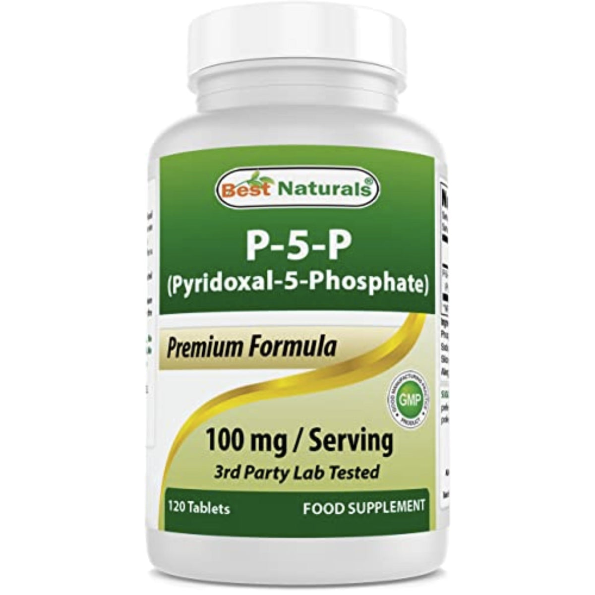 Best Naturals P5P Vitamin B6 (Pyridoxal 5 Phosphate) 100 mg/Serving ...